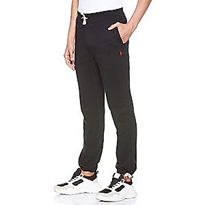 POLO RALPH LAUREN Men's Classic Athletic Pants, Black, L