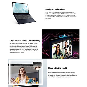 Lenovo Ideapad 3i 15.6" FHD Touch Laptop for Business, Student, Intel 11th Generation Core i5, 36GB DDR4 Memory, 2TB SSD, Intel Iris X Graphics, HDMI, Windows 11,Abyss Blue, W/GaLiMu