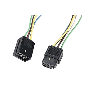 Hopkins 47995 6-Pole Square Set (with 12" Vehicle Connector and 12" Trailer Connector)