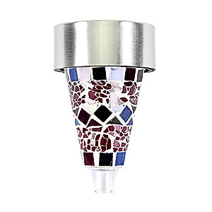 AMZSTAR Solar Mosaic Garden Lights, Mosaic Landscape Lights Solar Garden Decoration Stake Lights with 3 Color for Pathway,Garden,Patio,Yard,Home,Parties,Pack of 6