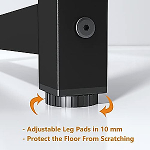 HOBINCHE 39 Inch Small Space Computer Desk, Home Office Desk, Heavy Duty Multipurpose Table, Study Desk Workstation, Black