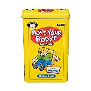 Super Duper Publications | Move Your Body Fun Deck | Occupational Therapy Flash Cards | Educational Learning Materials for Children