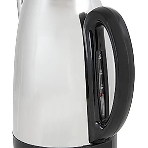 West Bend 54159 Classic Stainless Steel Electric Coffee Percolator with Heat Resistant Handle and Base Features Detachable Cord, 12-cup, Silver