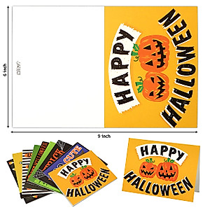 JOYIN 72 Pcs Halloween Holiday Festive Greeting Cards for Halloween Party Supplies and Party Favor, Trick or Treat Invitations and Birthday Gift