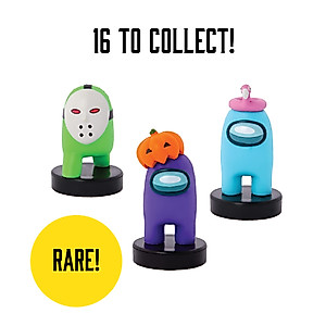 Among Us Stamps for Kids | 12 Among Us Toys Out of 16 Collectibles in 1 Box | Among Us Merch Incl. Mini Toys Like The Peeled, The Unbearable, The Dead Body, and The Ghost
