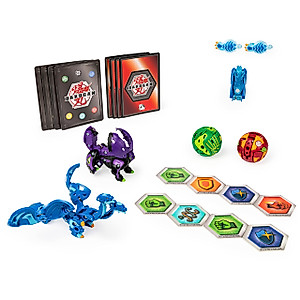 Bakugan Baku-Gear 4-Pack, Nillious Ultra with Baku-Gear and Hydorous Ultra, Collectible Action Figures