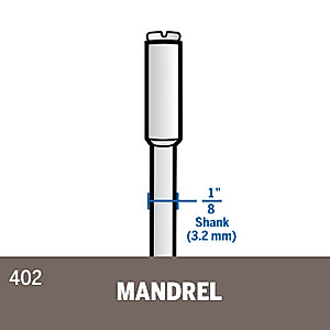 Dremel 402 Mandrel, Silver, Pack of 1