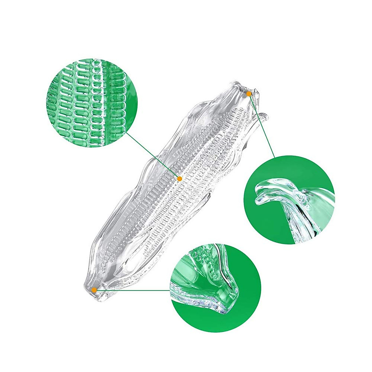 4 Pack Plastic Corn Trays Transparent Corn Dishes, Corn Holders for ...