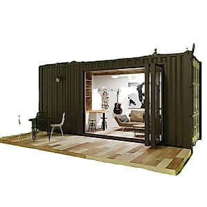 20 ft Modern Modular Prefabricated Container House 1 Bedroom 1 Bathroom 1 Kitchen - Foldable, Container, Portable House, Tiny House for Small Family.Bachelor Nest