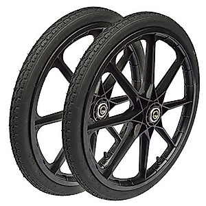 20-inch Pneumatic Replacement Wheels for Rubbermaid Cart (2-Pack)