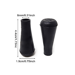 Honbay 10PCS Soft Rubber Arrowheads Glue on Target Arrow Tips Point Blunt Broadheads Arrowhead Replacement for Outdoor Archery Hunting Game Practice (Internal Dia 8mm)