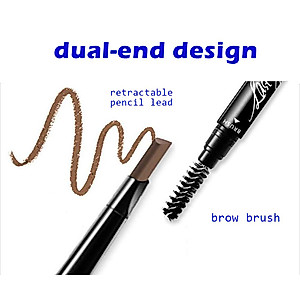 Eyebrow Pencil Set - 5 Colors Dual ended Definition Eye Brow Crayon Liner Pencils with Integrated Brush Eyes Makeup for Women