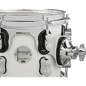 PDP By DW 7-Piece Concept Maple Shell Pack with Chrome Hardware Pearlescent White