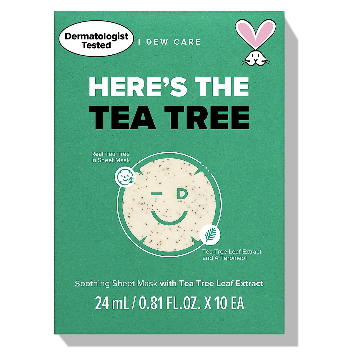 I DEW CARE Sheet Mask Pack - Let’s Get Sheet Faced + Tea Tree Sheet Mask - Here's The Tea Tree Bundle