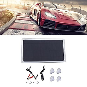 Walfront 20W 12V Solar Panel, Solar Cell Panel Charger Board for Charging Car RV Boat Mobile Phone Monocrystalline Silicon+ABS Material, Solar Panels