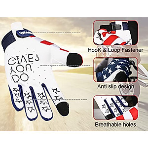 OUNIXUE Touchscreen Motorcycle Gloves for Men and Women,Full Finger Mountain Dirt Biker Gloves,Non-Slip MTB ATV BMX Road Racing,Biking,Riding Cycling Gloves,Motocross Bicycle Sports Gloves