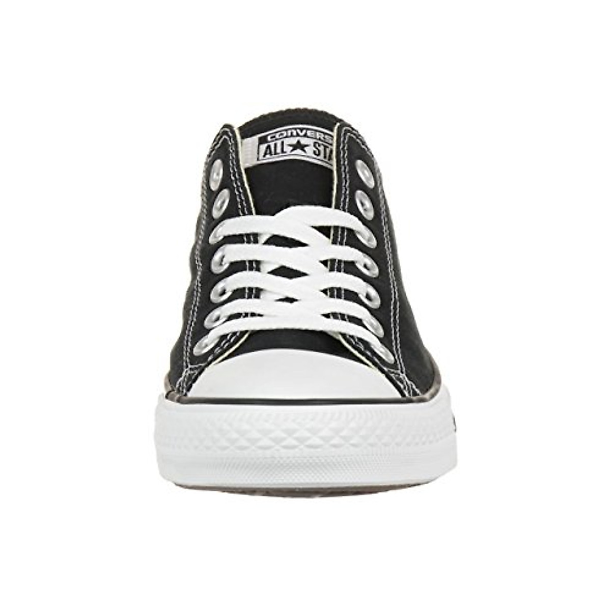 Converse Chuck Taylor All Star Canvas Low Top Sneaker, Black/White ,9 US Men/11 US Women