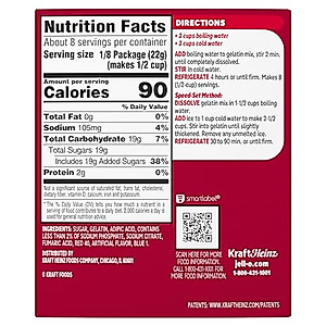 Jell-O Cherry Gelatin Dessert Mix (6 oz Box)