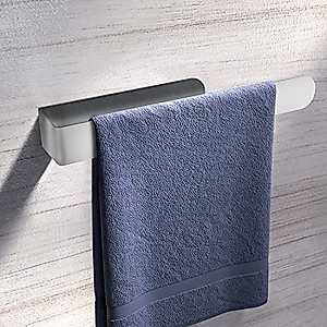 HUFEEOH Hand Towel Holder, Self Adhesive Towel Bar Towel Holder for Kitchen Cabinet, SUS 304 Stainless Steel Bath Towel Holder Stick on Wall