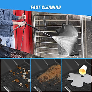 Nilight TPE Floor Mats for Toyota Tacoma Double Cab 2018 2019 2020 2021 2022 2023,All Weather Custom Fit Heavy Duty Floor Liners