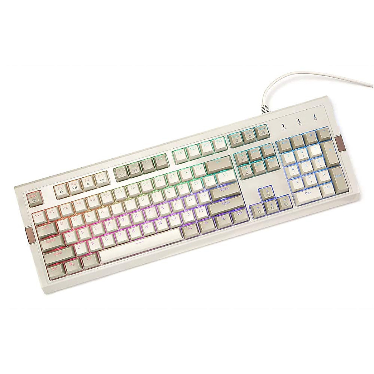 Epomaker Ajazz AK510 104 Keys Retro Mechanical Keyboard with PBT SP Spherical Keycaps and RGB Backlight for Gamer, Programmer, Office Work for or iOS Android Windows (Zorro Brown Switch) (Renewed)