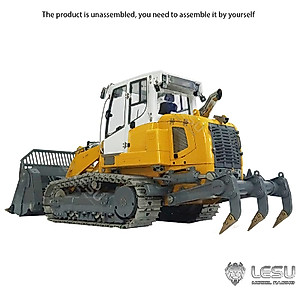 LESU 1/14 Metal Hydraulic RC Crawler Loader for 636 Upgraded Construction Vehicles KIT DIY with Openable Bucket Rear Hook Hobby Grade Model