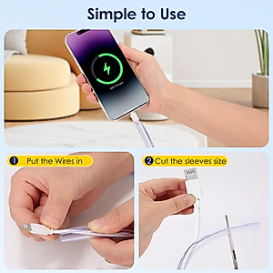 WEDAWN Dog and Cat Cord Protector from Pets No-Chew Solution, Pet Wire Flexible Cable Sleeve 10ft/2mm Thick, 1/2in Diameter Wire Protector Tubing for Cord, Cable Cover for USB Charger,Odorless,2Pack