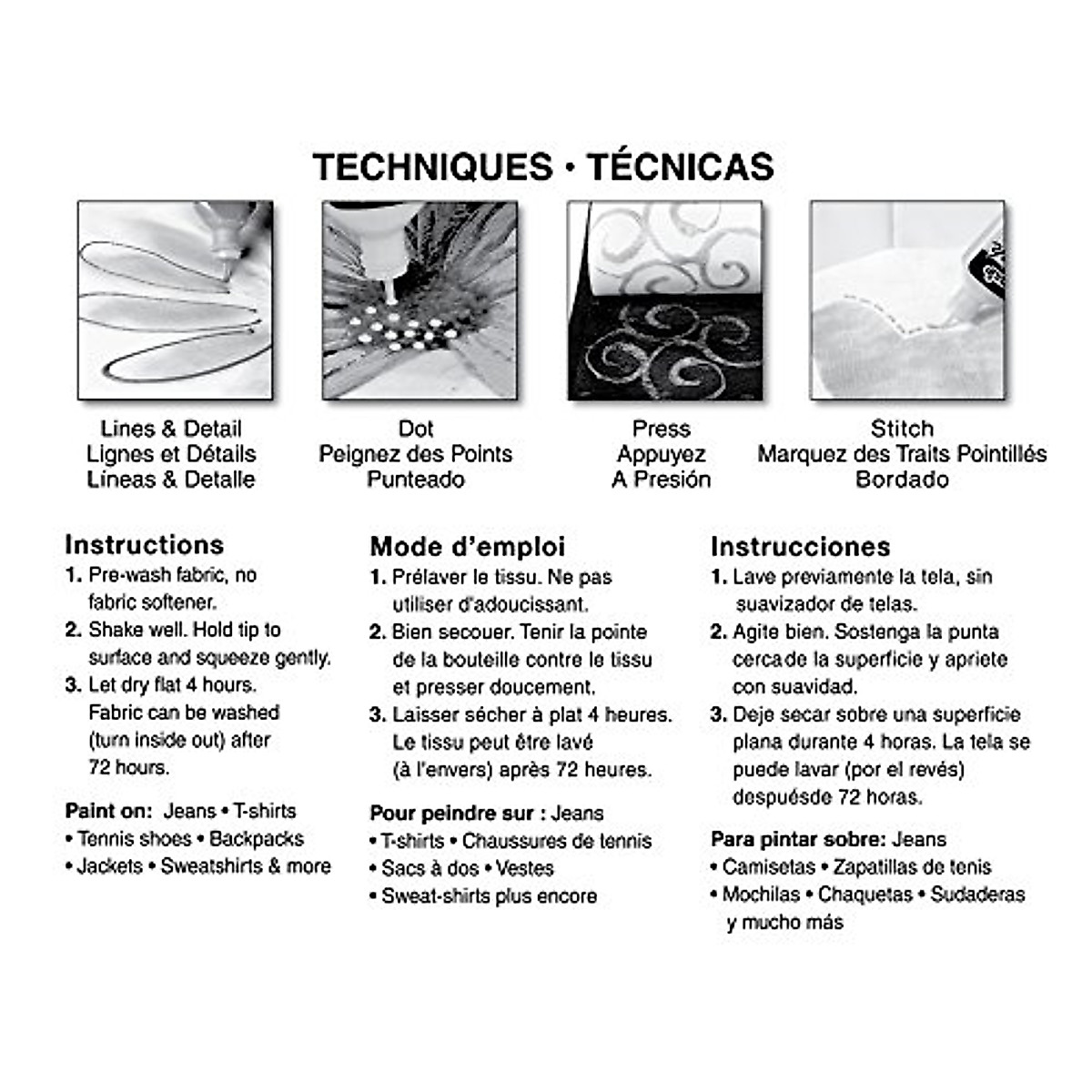 Tulip Dimensional Fabric Paint Big Box, Creative Party Kit, Includes Reusable Plastic Bin, Permanent 3D Paint for Fashion DIYs, Rock Painting, Arts & Crafts, Rainbow Colors, 16-Pack