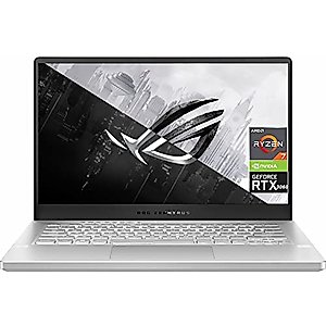 ASUS ROG Zephyrus Gaming Laptop 2023 Newest, 15.6" FHD 144HZ Display, AMD Ryzen 7 5800HS, NVIDIA GeForce RTX 3060 Graphics, 40GB RAM, 2TB SSD, Bluetooth, Wifi6, Windows 11 Home, White