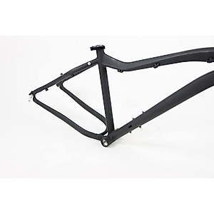Motobecane Boris Fat Bike Frame Frameset Rigid Fork Unbranded Mountain Bike for 26 Inch Wheels (15" fists most riders 5'5" to 5'8" tall)