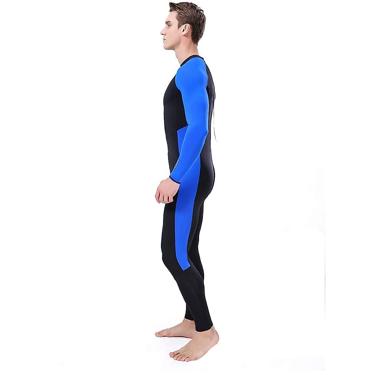 Full Body Dive Wetsuit Sports Skins Rash Guard for Men Women, UV Protection Long Sleeve One Piece Swimwear for Snorkeling Surfing Scuba Diving Swimming Kayaking Sailing Canoeing (L)