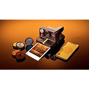 Polaroid Now+ Black (9061) - Bluetooth Connected I-Type Instant Film Camera with Bonus Lens Filter Set