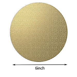 12 Pack Cake Boards, 6 Inch Round Cake Circle Cake Base Board for Cake Decorating, Gold