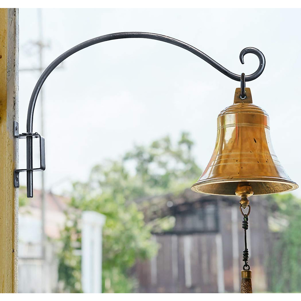 Lifyzoon Swivel Bird Feeder Hanger Hook: Swivel Hanging Plant Bracket Outdoor - Wall Mount Swivel Hanging Hook for Bird Feeder 16-Inch