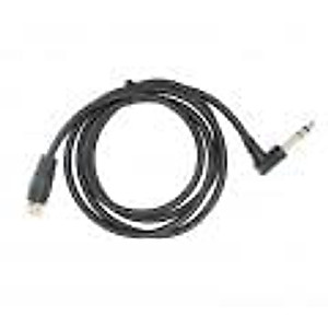 Zopsc 6.35mm Male to MIDI Din 5Pin Male Cable, 90 Degree Bend 6.35mm Male to MIDI Din 5Pin Male Electronic Piano Audio Connection Cable 1.5m.