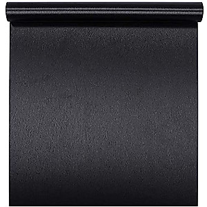 Self Adhesive Brushed Black Stainless Steel Contact Paper for Refrigerator Door Dishwasher Stove Oven Fridge Appliances Removable 15.7x117 Inches