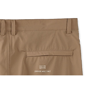 Vetemin Men's Casual Performance Quick Dry Slim Fit Workout Hiking Hybrid Dress Chino Golf Shorts Fresh Army 30