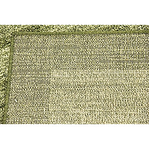 Unique Loom Del Mar Collection Area Rug-Transitional Inspired with Modern Contemporary Design, 3' 3 x 5' 3 Rectangular, Light Green/Beige