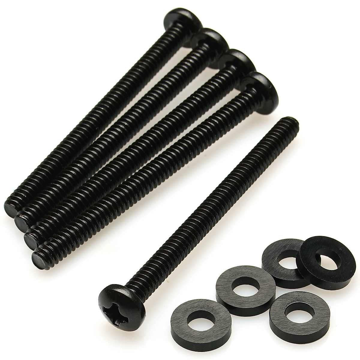 CRJ 6-32 UNC Extra Long 1-3/4" (43mm) Computer Radiator Fan Screws Set for 30mm and 38mm Fans - 20 Screws and 20 Washers