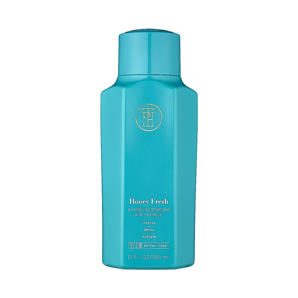 TPH BY TARAJI Honey Fresh Sulfate Free Clarifying Shampoo for Buildup with Aloe, Honey & Willowbark Extract | For Oily Hair | Gentle, Non-Irritating, Anti-Residue | For Women & Men, 12 fl. oz