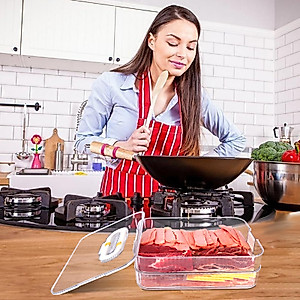 AIERSA Deli Meat Container for Fridge, Lunch Meat Container for Refrigerator, Food Storage Containers with Lids for Cheese, Cold Cuts, Bacon, Ham, Sandwich Meat Keeper, Airtight