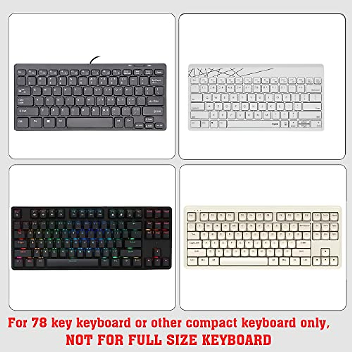 KOTEMON Mini Computer Keyboard Stand-11.8'' x 5.1''-Small Computer ...