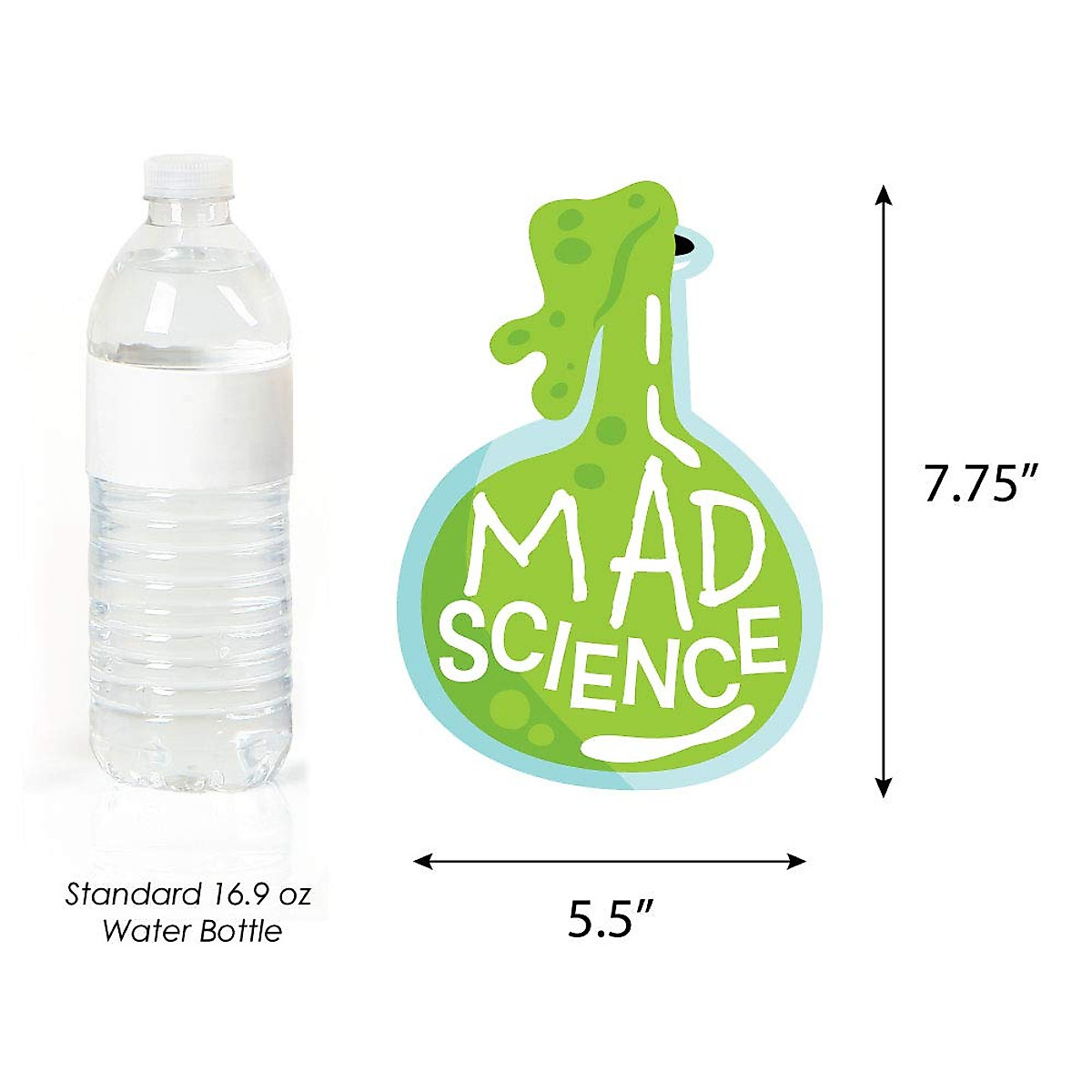 Big Dot of Happiness Scientist Lab - Beaker Test Tube Decorations DIY Baby Shower or Birthday Party Essentials - Set of 20