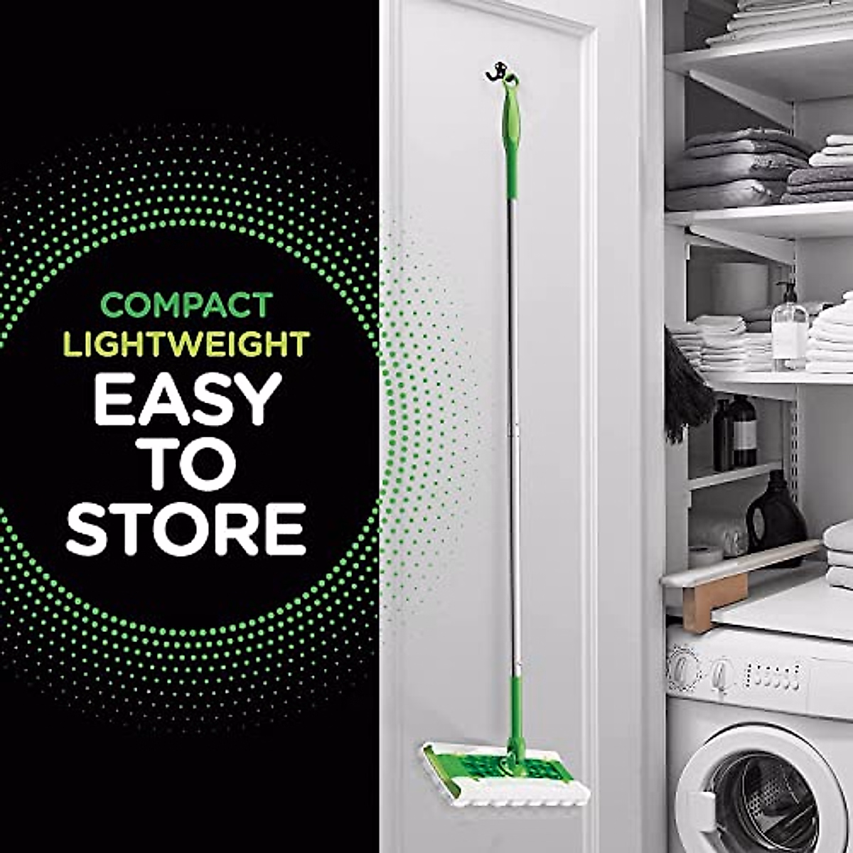 Swiffer Sweeper Dry + Wet Multi Sweeping Kit (1 Sweeper, 7 Dry Cloths, 3 Wet Cloths)