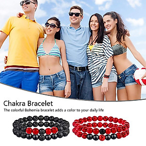 MJartoria BFF Bracelets for 2- Beaded Matching Bracelets Adjustable Strand Best Friends Bracelet Handmade Natural Stone Friendship Bracelets Jewelry Gifts for Women Couples