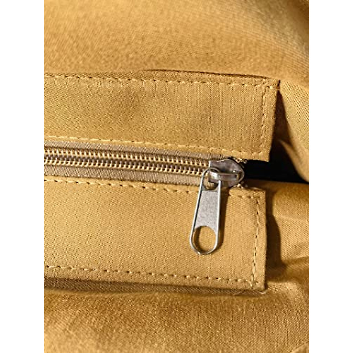 Seamido Straw Bag Handwoven Beach Bags Corn Straw Tote Woven Shoulder Bag For Women (Khaki, Pattern)