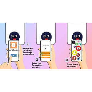 Gladilas NFC Stickers NFC Phones Sharing Social Media