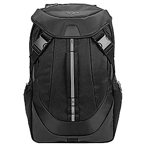 Targus Voyager II Travel and Commuter Business Backpack with Hideaway RainCover, Sternum & Waist Buckled Straps, Trolley Strap, Padded Shock-Absorbing Protection for 17.3-Inch Laptop, Black (TSB953GL)