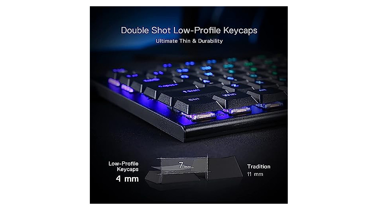 Redragon K619 Horus RGB Mechanical Keyboard – Thin, Responsive ...