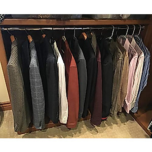 Garment Cover for Closet Rod and Portable Clothing Rack Shoulder Dust Cover - Protect Your Wardrobe in Style - Adjustable to fit 20" to 36" long - 4 Pack